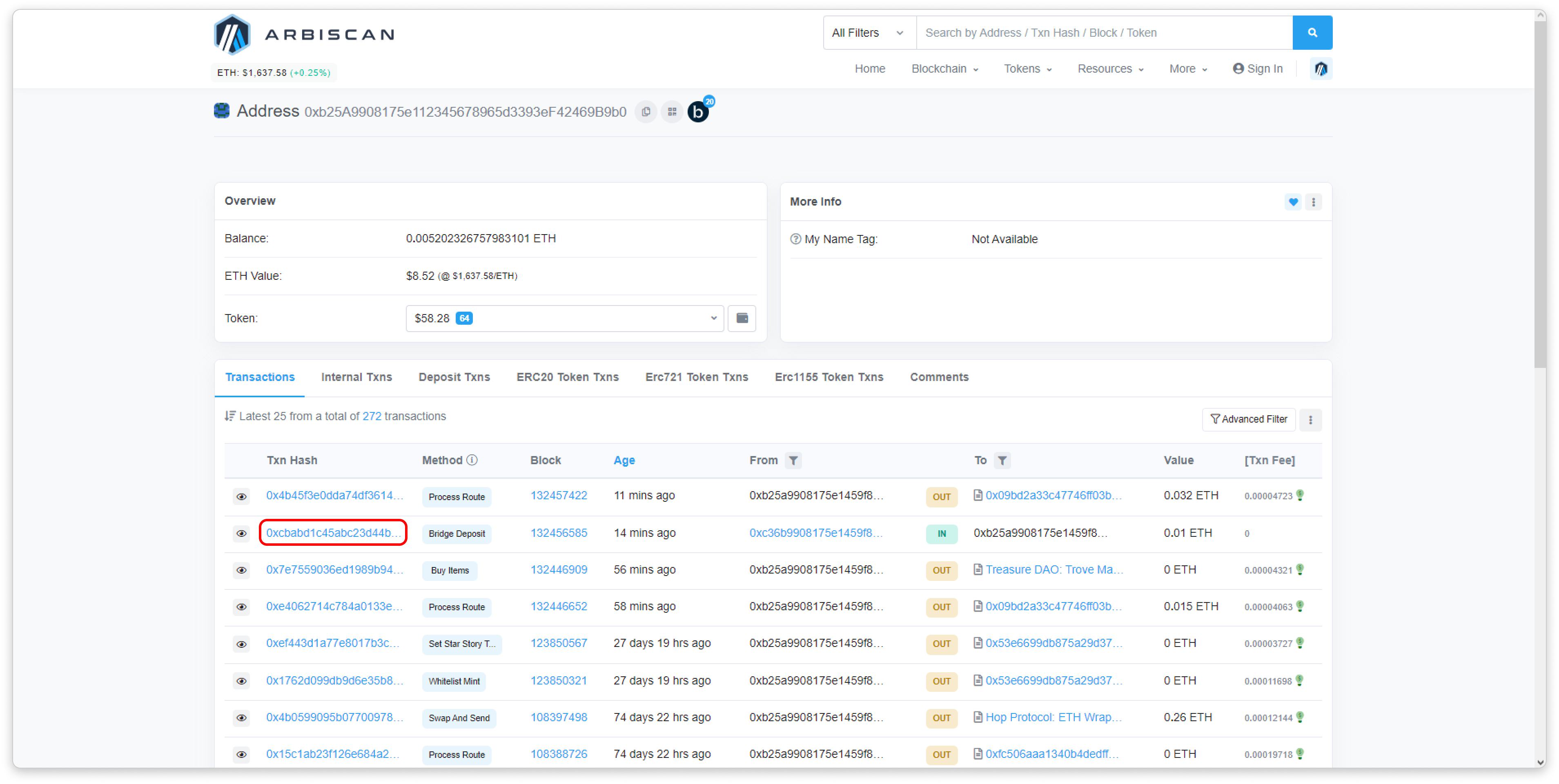 Etherscan Information Center | 4. Bridge your first ETH