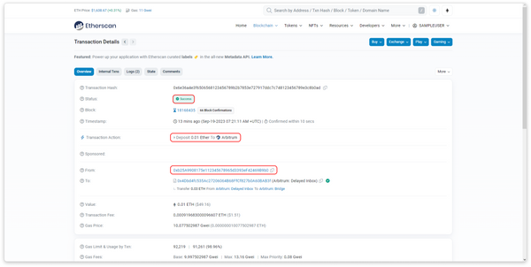 Etherscan Information Center | 4. Bridge your first ETH